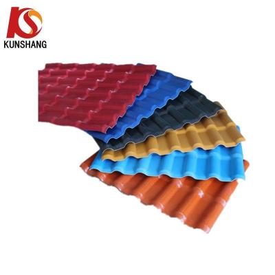 China Customized Colored Greenhouse Roofs ASA Spanish Coastal-Style Roof Tiles for Hotel Customized Package Gross Weight 2.000kg for sale