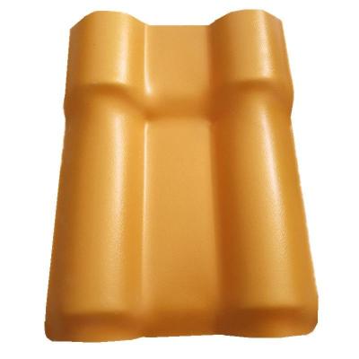 China Fire Protection Customized 4 Layers Spanish ASA PVC Upgrade Synthetic Resin Roof Tile with and B1 Certification for sale