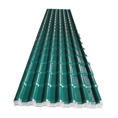 China Custom Length ASA PVC Spanish Style Roof Tiles 4 Layers Color Lasting 10 Years Length Customized for sale