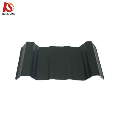 China ASA cinza revestimento PVC Trapezoidal telhado plano telhas Material de construção para espessura de armazém 1.0-3.0mm cinza à venda