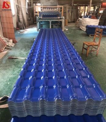 China 110.000kg Gross Weight Package Color Customized ASA Coated Synthetic Resin PVC Roof Tiles for Building Construction Materials for sale