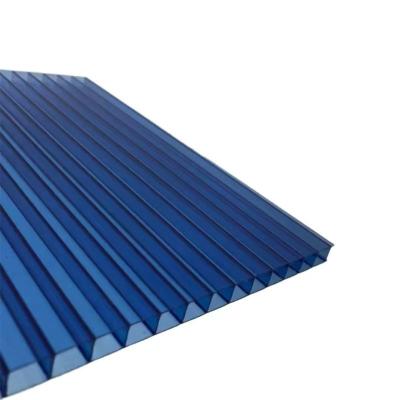 China Brown High Glossy Rain Protection Plastic Hollow Polycarbonate Sheets with Durable Material Thickness 4mm-40mm for sale
