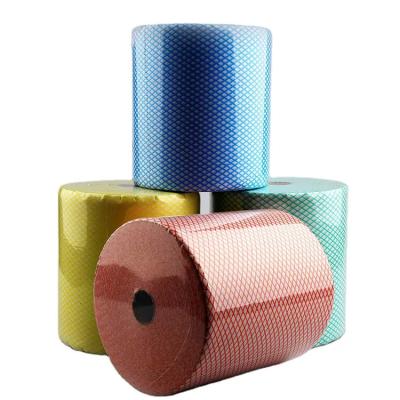 China 30gsm Washable Non Woven Jumbo Roll Rags Tearproof Disposable For Kitchen for sale