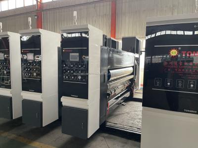 Cina 60 mm Automatica scatola ondulata scatola di cartone scatola Flexo Stampa Slotter Die Cutter Folder Gluer Linkage Line Machine in vendita