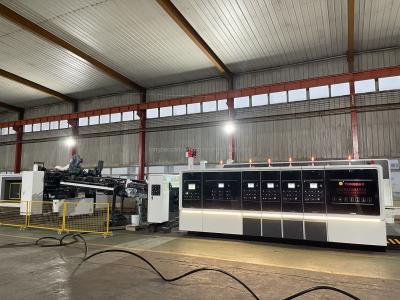 China 7.2mm Flexo Carton Printer Die Cutter Gluer Cardboard Printing Folder Box Forming Linkage Line Machine for sale