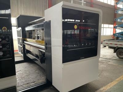 中国 4色 スロッティング 切断 フォルダー 粘着 ストラッピング ボックス ライン 製造 機械 7.2mm 販売のため