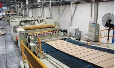 China Linha de produção de cartão de máquina de cartão ondulado com suporte técnico de vídeo à venda