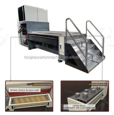 Cina Flesso Plate High Definition Multicolor Printing Slotting Rotary Die Cutting Stacker Machine in vendita