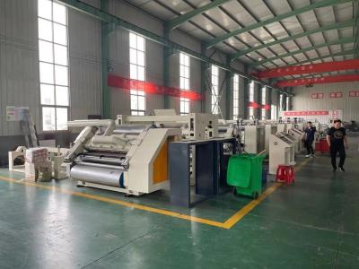 China Processing Type Corrugated Cardboard 2 Layers Line Single Facer Line 2 Ply Line for sale