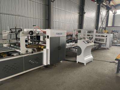 China 380V Automatic Paper Feeding Cardboard Box Gluing and Folding Machine for Operation for sale