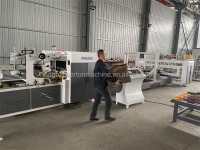 China Electric Driven Full Automatic Carton Folder Gluer Machine for Lock Bottom Boxes for sale