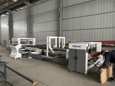 China Electric Driven Full Automatic Carton Folder Gluer Machine for Lock Bottom Boxes for sale