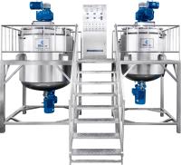 China 200L Lifting Vacuum Homogenizing Mixer Emulsifier for Liquid Detergent Shampoo for sale