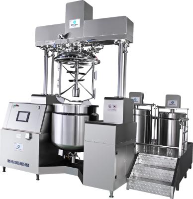 China vacuum emulsifying mixer equipped with advanced mixing system for uniform particle size distribution in creams and lotions for sale