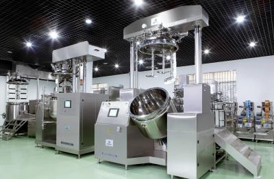 China HIGH SHEAR HOMOGENIZER CIP CLEAN IN PLACE VACUUM EMULSIFYING MIXER, FOOD GRADE 304 316L STAINLESS STEEL for sale