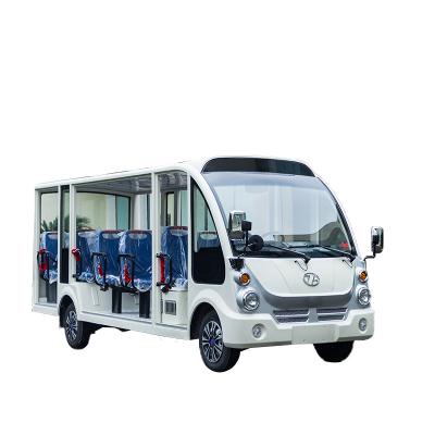 Cina 72V Large Capacity lead Acid Battery 14 Seater Electric Tourist Bus Sightseeing Car in vendita