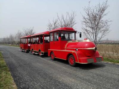 Cina Mini treno non cingolato elettrico di stile reggente con progettazione di modo del motore di CC di 42 sedili in vendita
