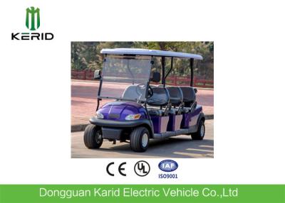 Prenda impermeable de la seguridad 4KW 6 carros de golf eléctricos de Seater con el espejo de la vista posterior 2pcs