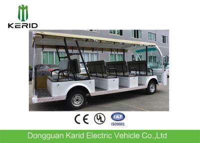 中国 ホテルのための雨陰が付いている電池式の11 seater 5kw電気観光車クラブ カート 販売のため