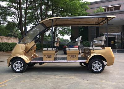 China Yellow Plastic Bus Seats 4kw Electric Tourist Bus With 600kg Payload Good For Resort Using for sale