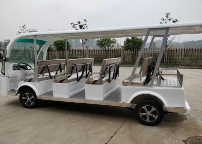 Cina Carrozzino facente un giro turistico elettrico del bus turistico della guida a sinistra bianca 11seats con la tonalità pieghevole della pioggia per la località di soggiorno in vendita