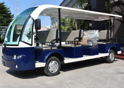 China Left Hand Drive 5kw DC Motor Low Noise Electric Sightseeing Car With 11 Sofa Seats For Resort for sale