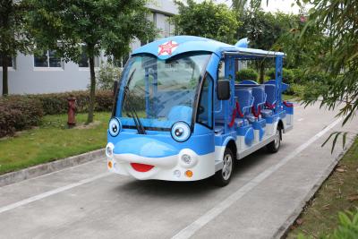 China 72V 5KW Passagier-billiges elektrisches Besichtigungs-Bus-Karikatur-Entwurfs-Elektroauto DC-System-14 zu verkaufen