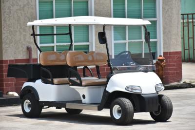Cina Carrozzino elettrico di golf di 4 passeggeri dell'automobile multiuso del club con il contenitore di plastica posteriore di carico dei pp in vendita