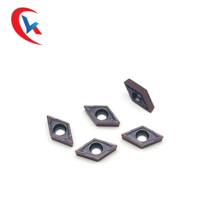 China DCMT070204 Processing Steel Parts Tungsten Carbide Inserts Physical Coating for sale