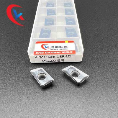 Cina Inserzioni di fresatura della spalla APMT1604PDER-M2 che elaborano le parti d'acciaio, inserzioni di macinazione del carburo di acciaio inossidabile in vendita
