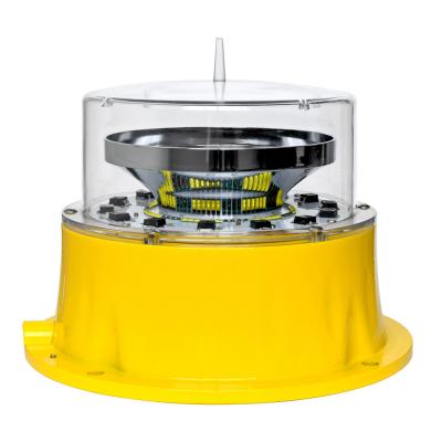 China Hot sale relect structure PC lampshade Type A white flash mediun intensity aviation signal lamp for c for sale