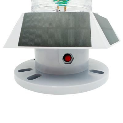 China Reliable quality high conversion PC lampshade solar nav buoy light for offshore windfarm yacht waterway channel for sale