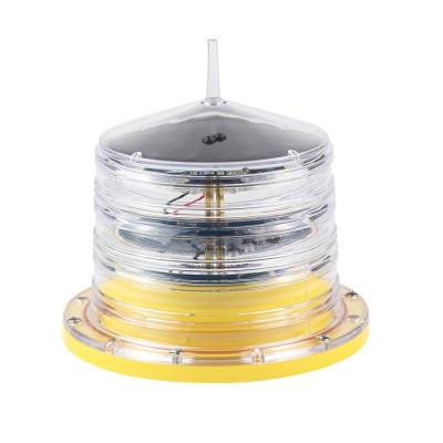 China China anwsome quality low cost Steady on red solar aicraft warning navigation lamps for towers crane chimney building for sale