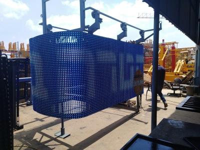Cina Schermo della parete di P31.25 Mesh Soft Transparent Led Video per il segno della tenda in vendita