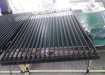 Cina Schermo trasparente all'aperto di costruzione della tenda della finestra dello schermo flessibile LED di griglia LED in vendita