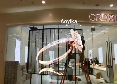 Китай На открытом воздухе стеклянный прозрачный экран приведенный гриля P16 для рекламы магазина продается