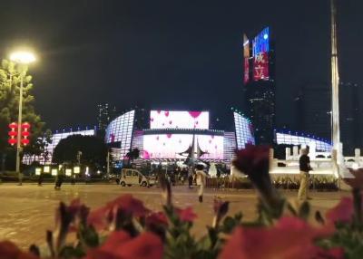 China Goede Prijs van de het Venstervertoning van de Reclamefilm van het het Glasscherm Doorschijnende Transparante LEIDENE Videomuur Te koop