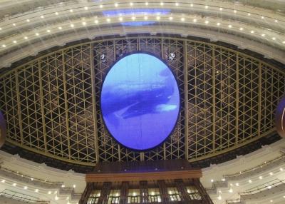 Cina La nuova esposizione principale trasparente del centro commerciale di progettazione ha condotto schermo principale dell'interno di vetro della parete di colore pieno trasparente dello schermo il video in vendita