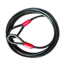 Quality Vinyl Coated Wire Rope Assembly Security Cable Lock with Loop Ends and 6x7 for sale