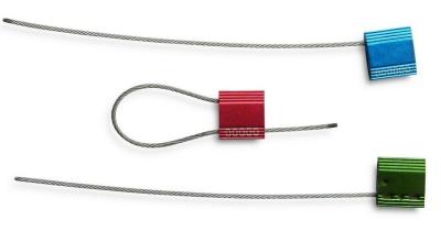 China Galvanized Non Preformed Wire Rope Container Security Seal Lock 1.8x300mm for sale