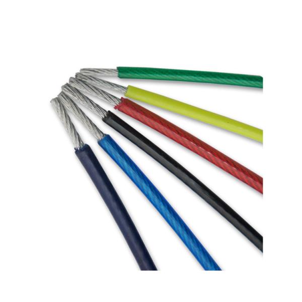 Quality PVC Plastic Coated Spool Galvanized Wire Rope 7x19 45# 60# 70# for sale