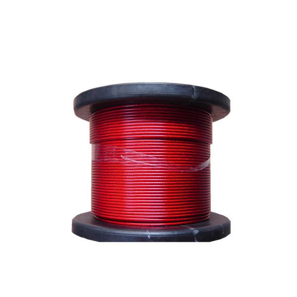 Quality Plastic Covered PVC Coated Stainless Steel Wire Rope 1mm-10mm Diameter for sale