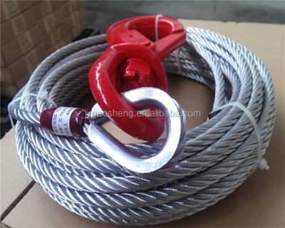 China 6x36+pp Steel Wire Rope Sling with 800 KGS WLL and 1:5 Safety Factor for Heavy-Duty Lifting for sale