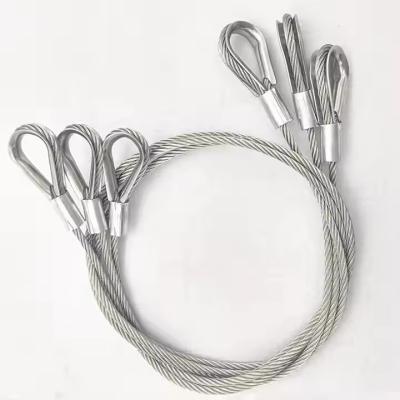 China Precast Concrete Lifting Loop For Thread Lifting Anchor Oval Steel Wire Rope Sling for sale