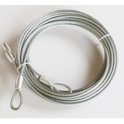 China 7x19 1/8'' Galvanized Garage Door Safety Cable For Torsion Spring for sale