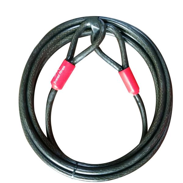 Quality PVC Coated Galvanized Wire Rope Security Cable Lock with Loop Ends for sale