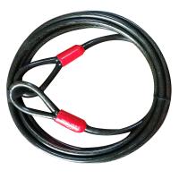 China PVC Coated Galvanized Wire Rope Security Cable Lock with Loop Ends for sale