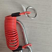 China Tangle-Free Coiled Breakaway Cable for Bumper Pull Trailers - Corrosion Resistant Safety Cable for sale