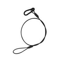 China Black Lighting Safety Cable with snap hook for sale