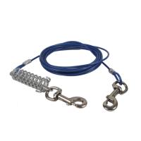 China Shock-Absorbing Tie Out Cable with Spring for dogs for sale